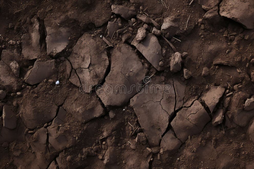 Processed Collage of Underground Brown Soil Layer Material Texture ...