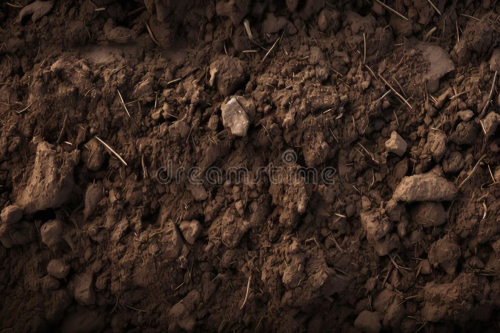 Processed Collage of Underground Brown Soil Layer Material Texture ...