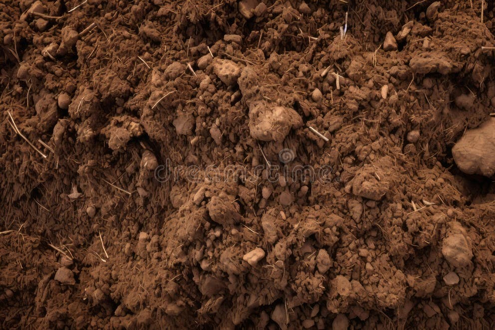 Processed Collage of Underground Brown Soil Layer Material Texture ...