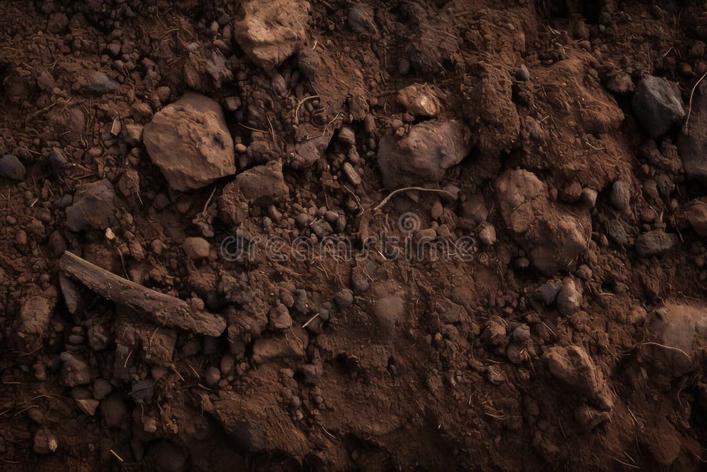 Processed Collage of Underground Brown Soil Layer Material Texture ...