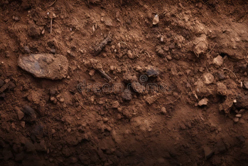Processed Collage of Underground Brown Soil Layer Material Texture ...