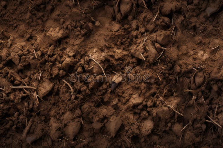 Processed Collage of Underground Brown Soil Layer Material Texture ...