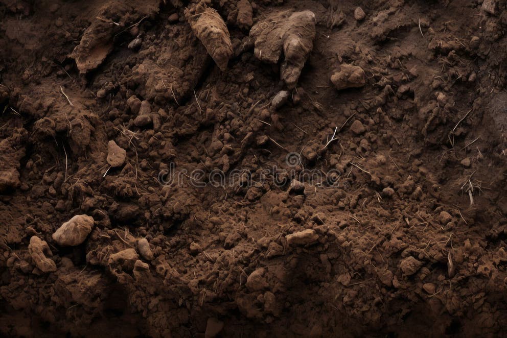 Processed Collage of Underground Brown Soil Layer Material Texture ...
