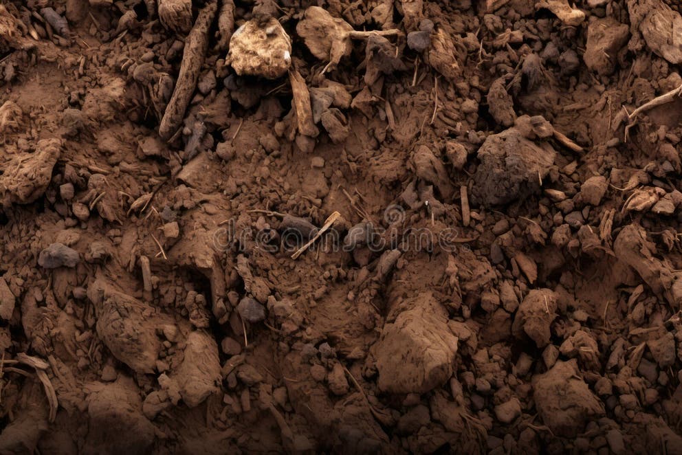 Processed Collage of Underground Brown Soil Layer Material Texture ...