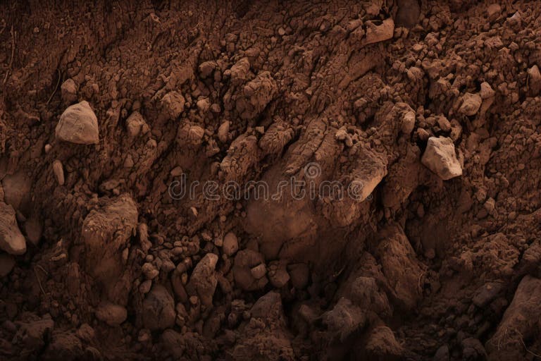 Processed Collage of Underground Brown Soil Layer Material Texture ...