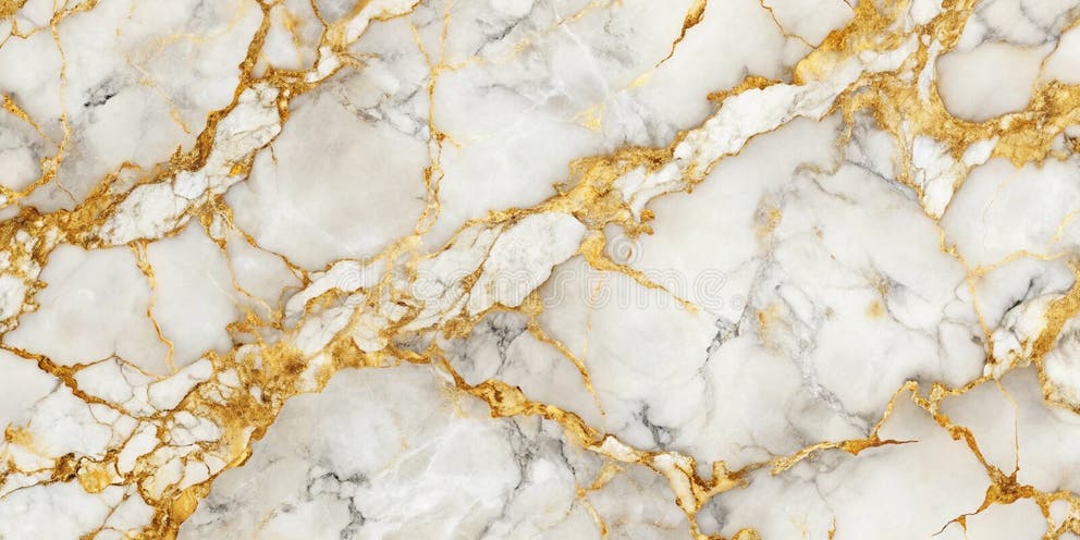 Processed Collage of White and Gold Marble Texture Background for 3D ...