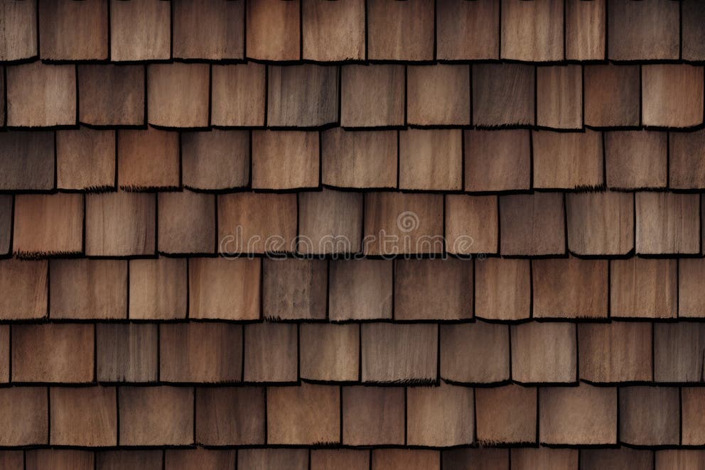 Processed Collage of Wooden Roof Shingles Texture. Background for ...