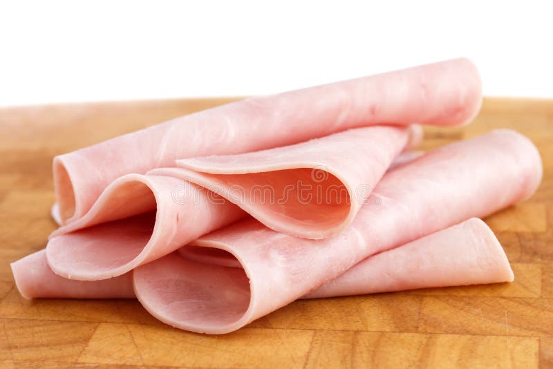 Processed Ham Randomly Arranged. Stock Photo - Image of pork, meat ...