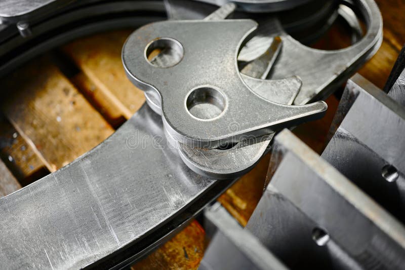 Processed Metal Plates with Ground Edges in Warehouse Stock Photo ...