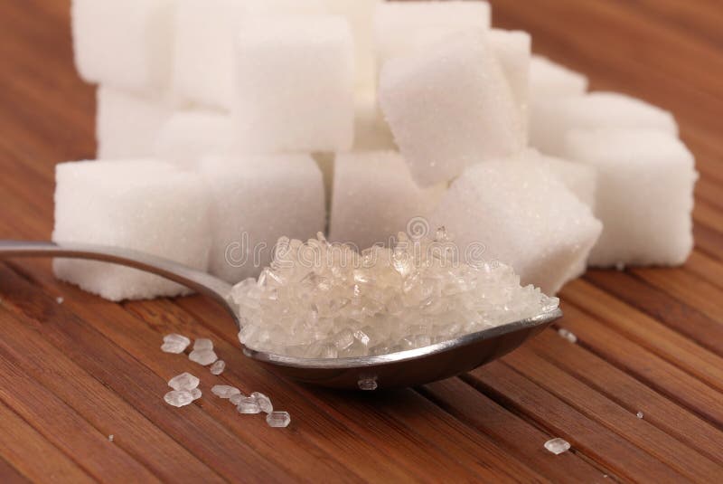 Processed sugar stock image. Image of food, wooden, ingredient - 122327681