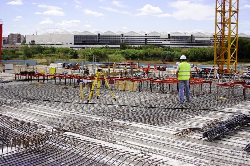 Processes Scene of Civil Engineering Construction Stock Photo - Image ...