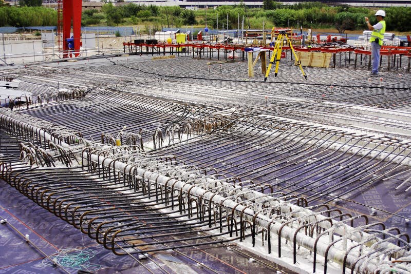 Processes Scene of Civil Engineering Construction Stock Image - Image ...