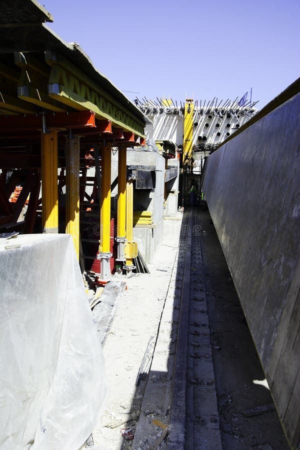 Processes Scene of Civil Engineering Construction Stock Photo - Image ...