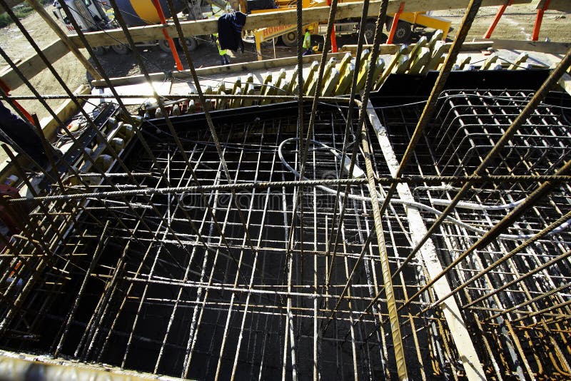 Processes Scene of Civil Engineering Construction Stock Photo - Image ...