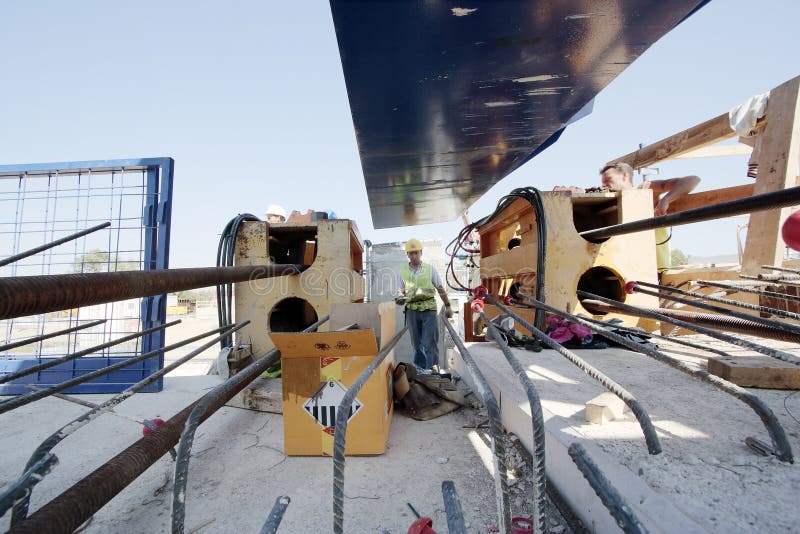 Processes Scene of Civil Engineering Editorial Photo - Image of male ...