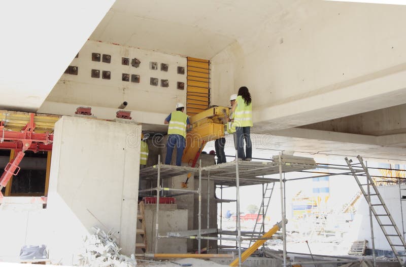 Processes Scene of Civil Engineering Editorial Image - Image of builder ...