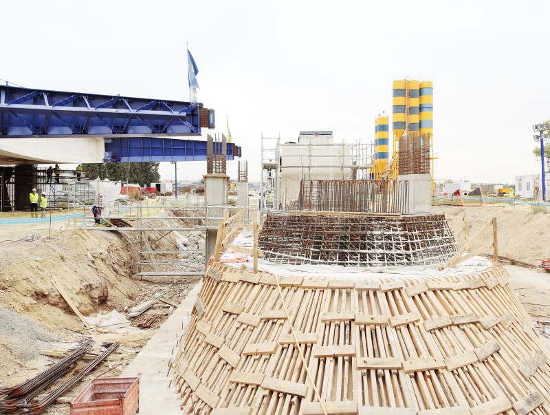 Processes Scene of Civil Engineering Editorial Stock Photo - Image of ...