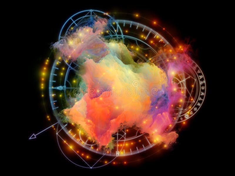 Abstract Visualization Composition Stock Illustration - Illustration of ...