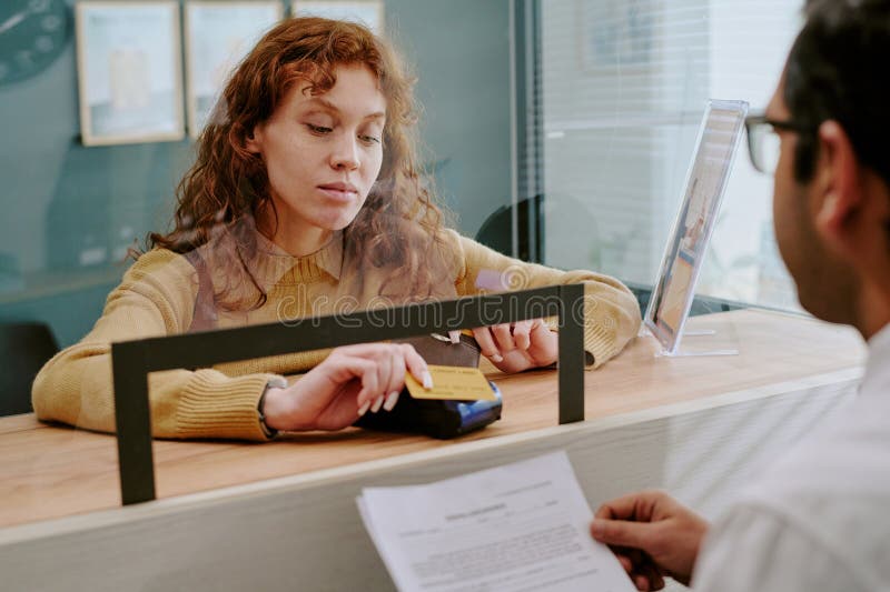 Bank Representative Counter Stock Photos - Free & Royalty-Free Stock ...