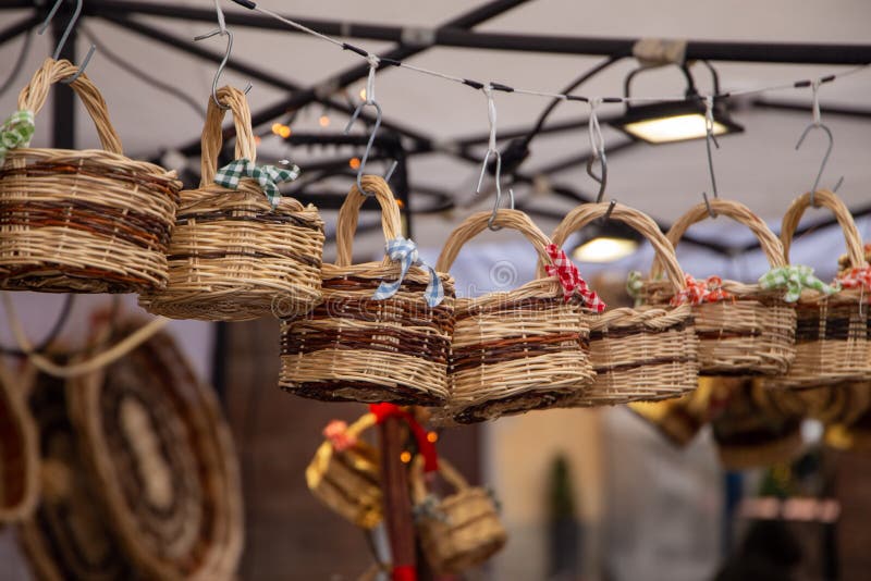 Processing Baskets in Wicker or Weeping Willow Tree with Flexible ...