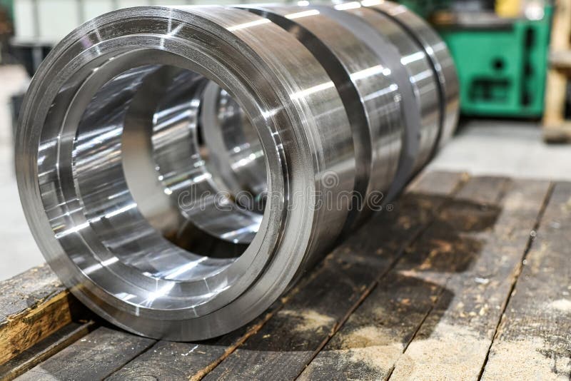 Only after Processing on the CNC Machine are New Cylindrical Parts in ...