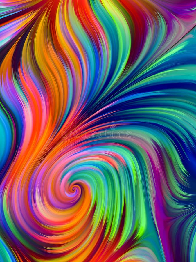 Processing Color Flow stock illustration. Illustration of dynamic ...