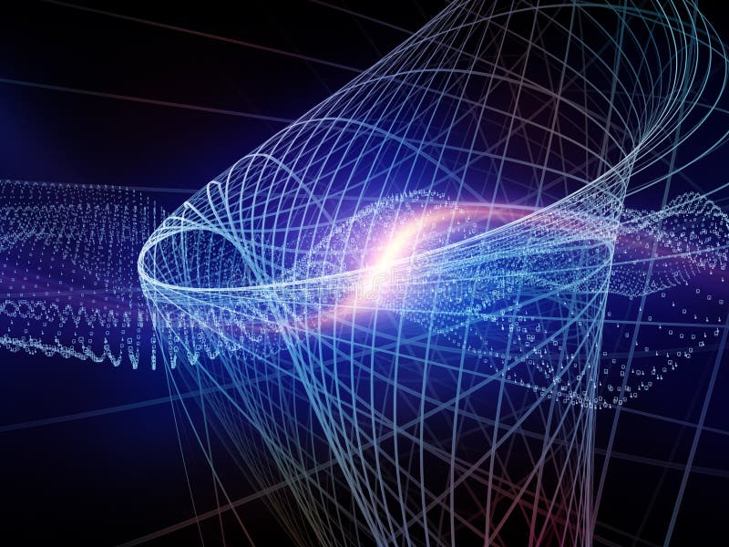 Processing Digital World stock illustration. Illustration of futuristic ...