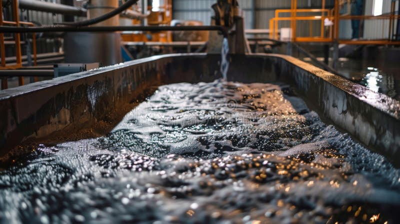 At the Processing Facility Workers Oversee the Conversion of Waste into ...