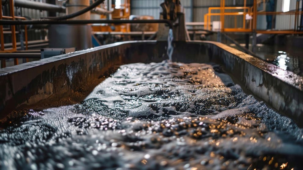 At the Processing Facility Workers Oversee the Conversion of Waste into ...