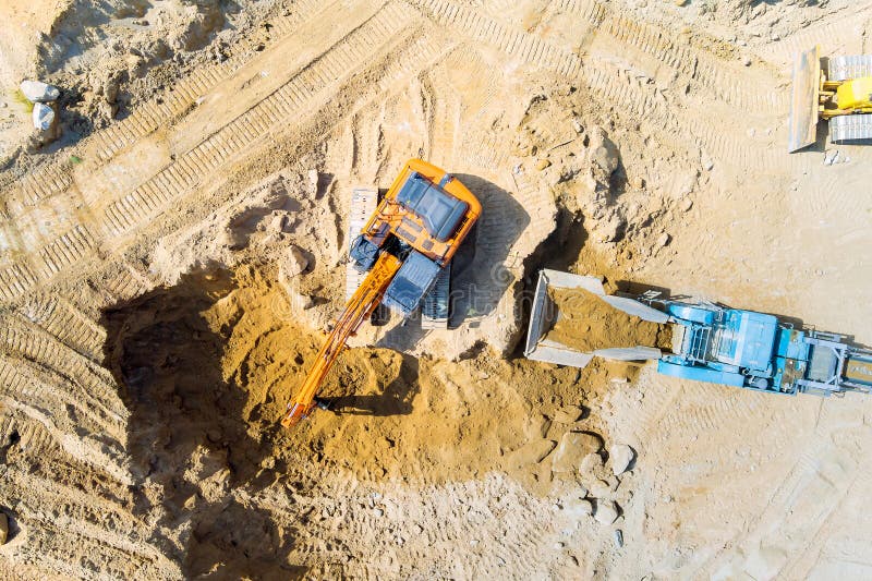 Processing Granite Gravel in an Open Pit Mining Quarry with a Cone Type ...