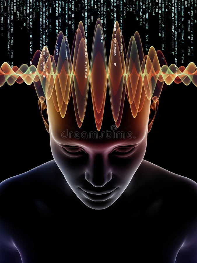 Processing Human Mind stock illustration. Illustration of quantity ...