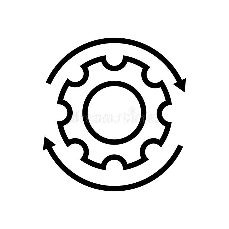 Processing Icon, Great for Workflow and Automation Designs Stock Vector ...