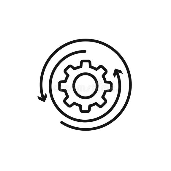 Processing Icon Vector Set Collection for Web Stock Vector ...