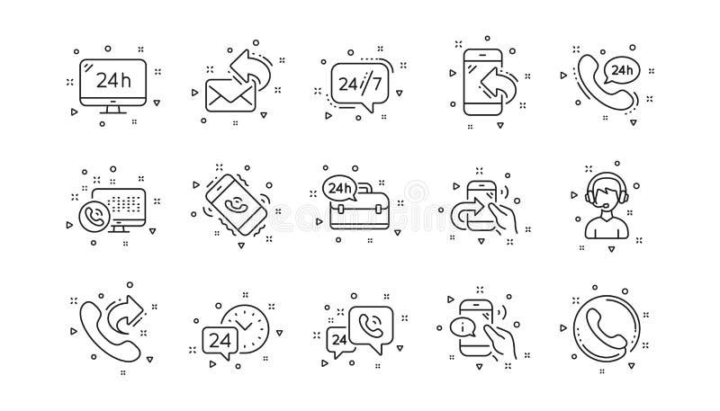 Processing Line Icons. Call Center, Support and Chat Message. Linear ... Processing Line Icons. Call Center, Support and Chat Message. Linear ...