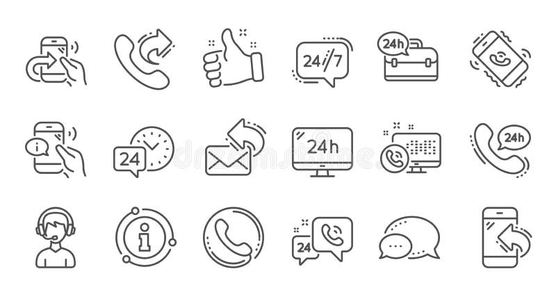 Processing Line Icons. Call Center, Support and Chat Message. Linear ... Processing Line Icons. Call Center, Support and Chat Message. Linear ...