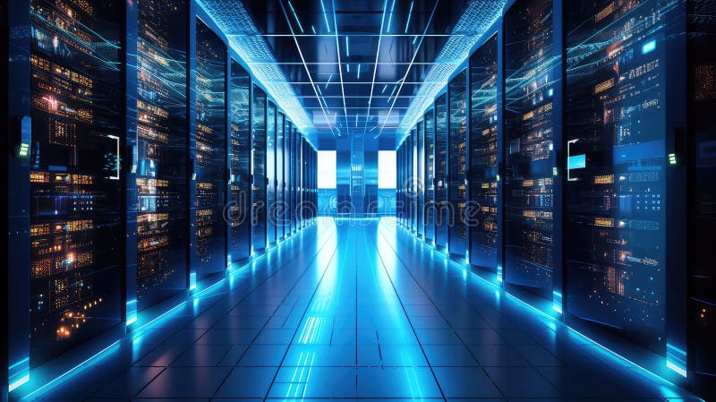 Processing lots of data stock illustration. Illustration of lots ...