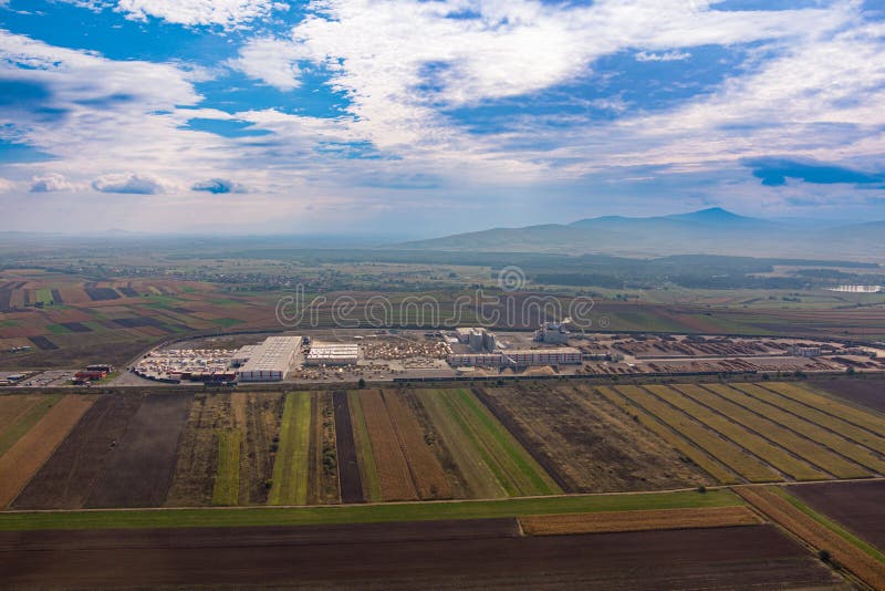 Processing Lumber Modern Factory Stock Photo - Image of environmental ...