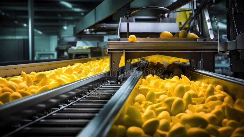 Processing Manufacturing Yellow Stock Illustration - Illustration of ...