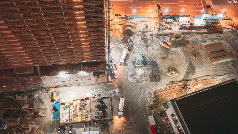 Processing of Metal Structures Building Skeleton. HD Development ...