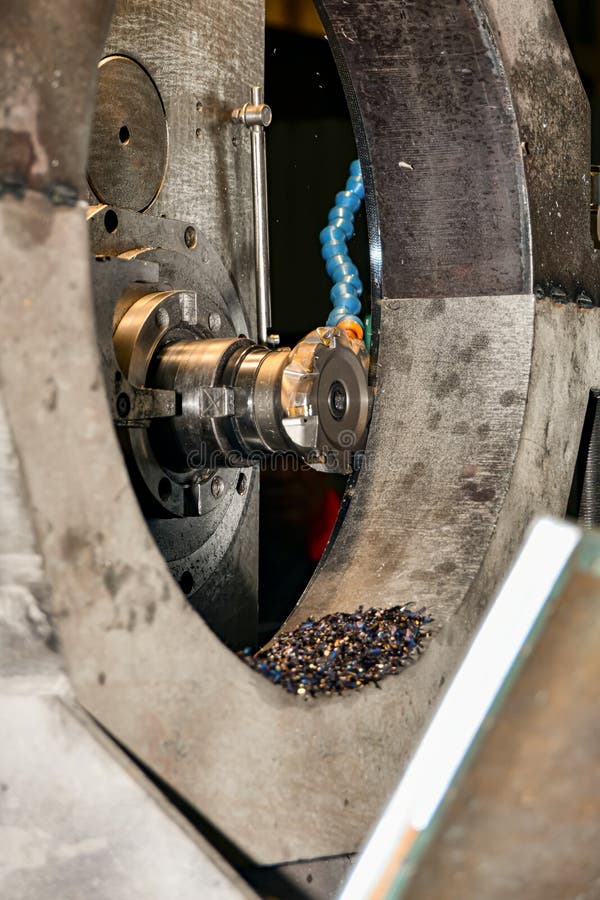 Processing Parts on a CNC Milling and Boring Machine Stock Image ...