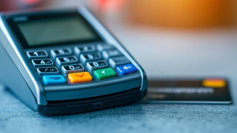 Processing Payment Transactions Retail Store Point of Sale Indoor Close ...