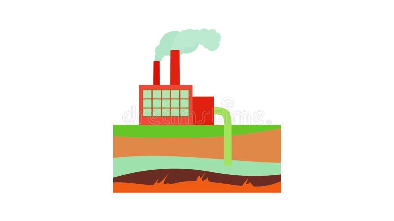 Processing Plant Icon Animation Stock Footage - Video of business ...