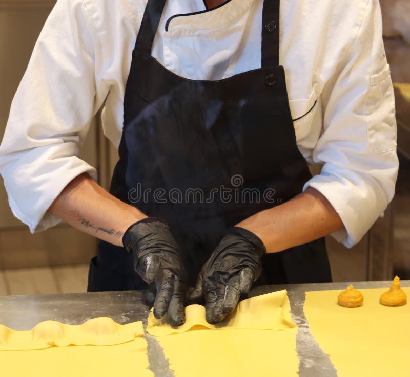 Processing and Preparation of Pumpkin Tortelli Tradition of Mantua ...