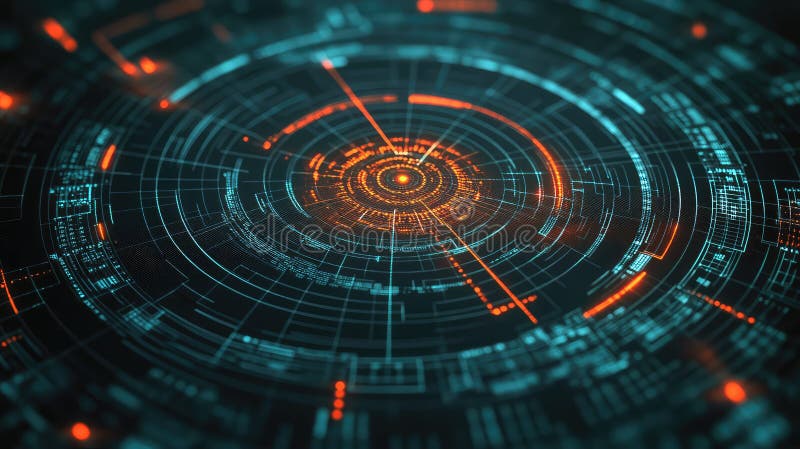 Processing Scanning Radar Code Snippet Stock Illustration ...