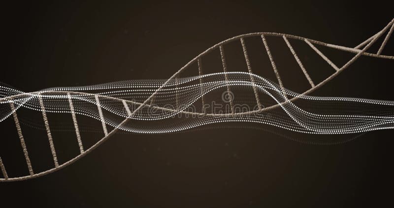 Processing Scientific Data, DNA Strand and Binary Coding Animation Stock Footage - Video of ...