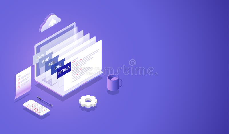 Programming Languages Background 3d Stock Illustrations – 107 ...