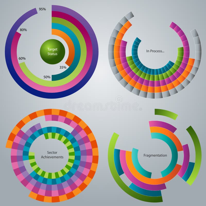Processing Stages Wheel Icon Stock Vector - Illustration of clipart ...