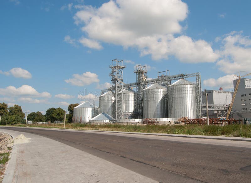 Processing of sunflower stock image. Image of factory - 34004737