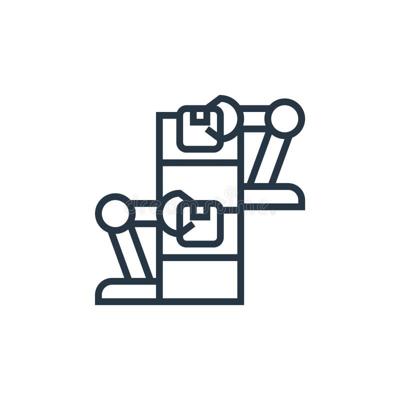 Processing System Icon Vector from Industry Concept. Thin Line ...