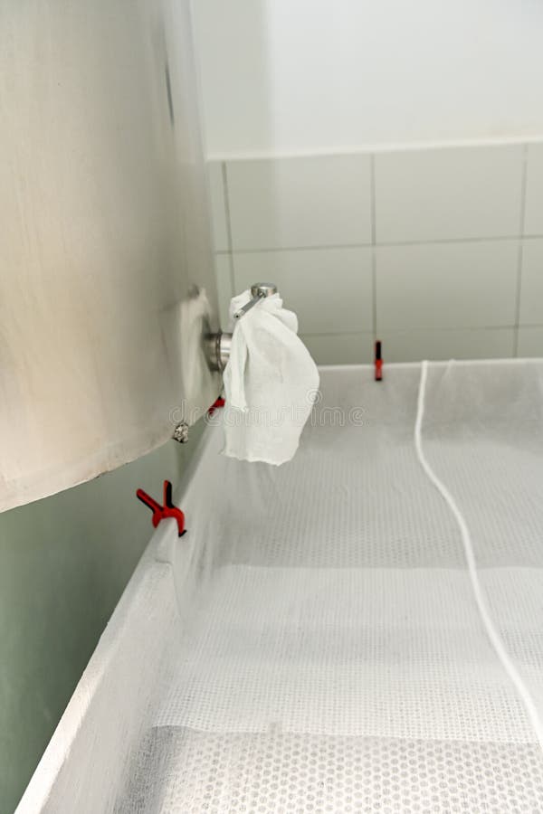 Processing Table, To Separate the Whey from the Curd Stock Image ...